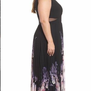 Xscape | Dresses | Xscape Pleated Chiffon Gown Plus Size | Poshmark